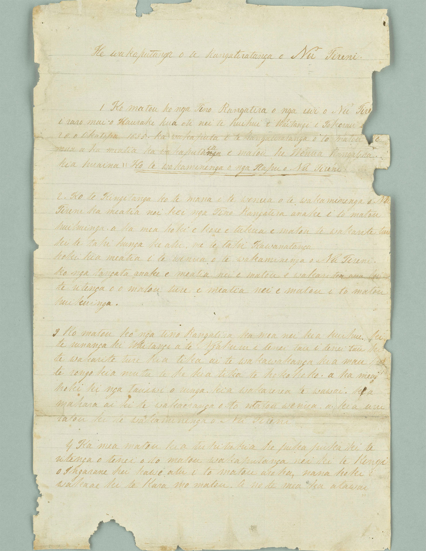 He Whakaputanga - Karuwhā Trust